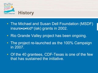 100% Campaign Overview | PPT | Health Insurance | Insurance