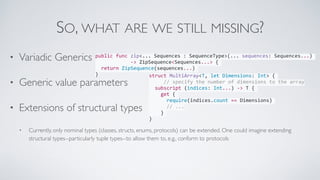 Generics, the Swift ABI and you | PPT