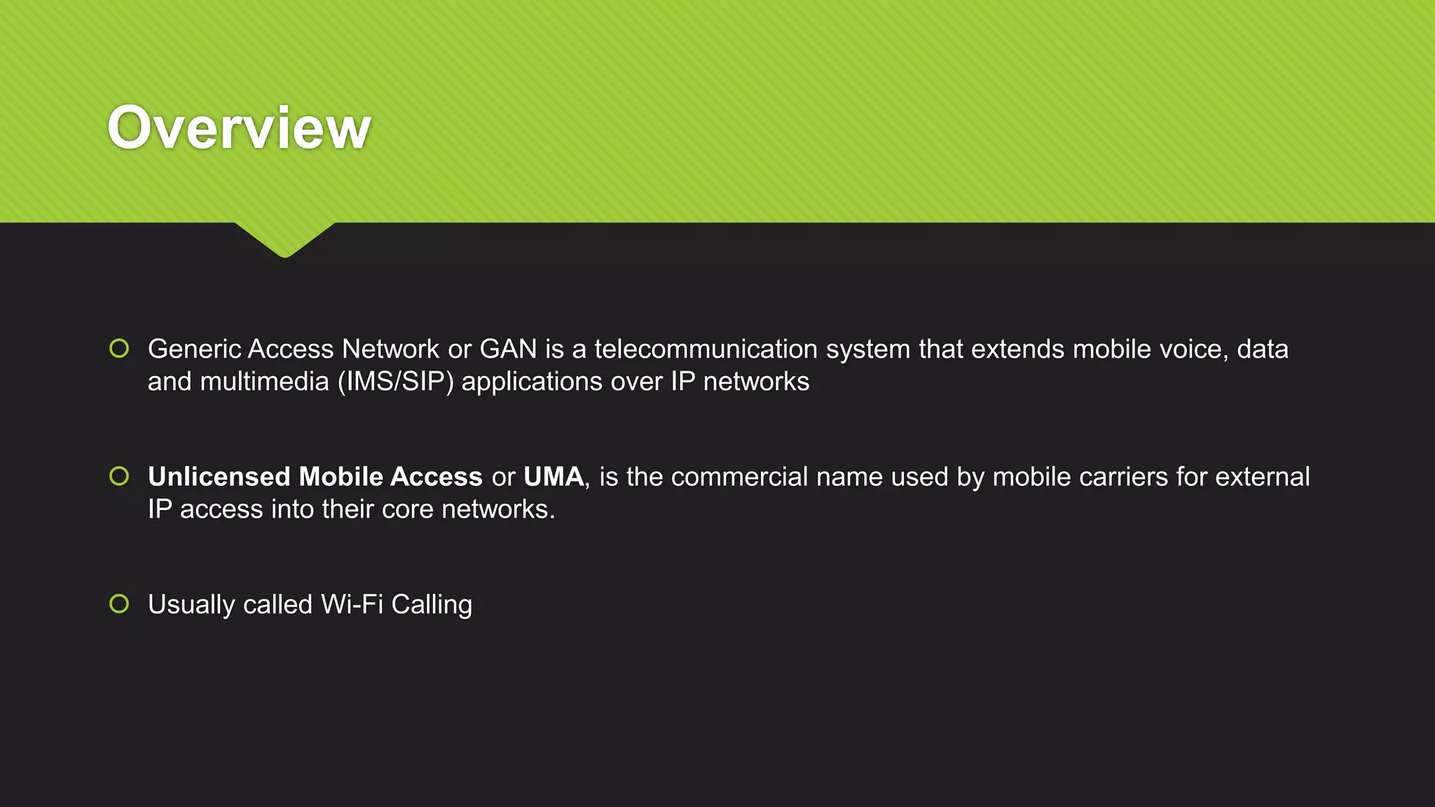 Generic Access Network | PPT