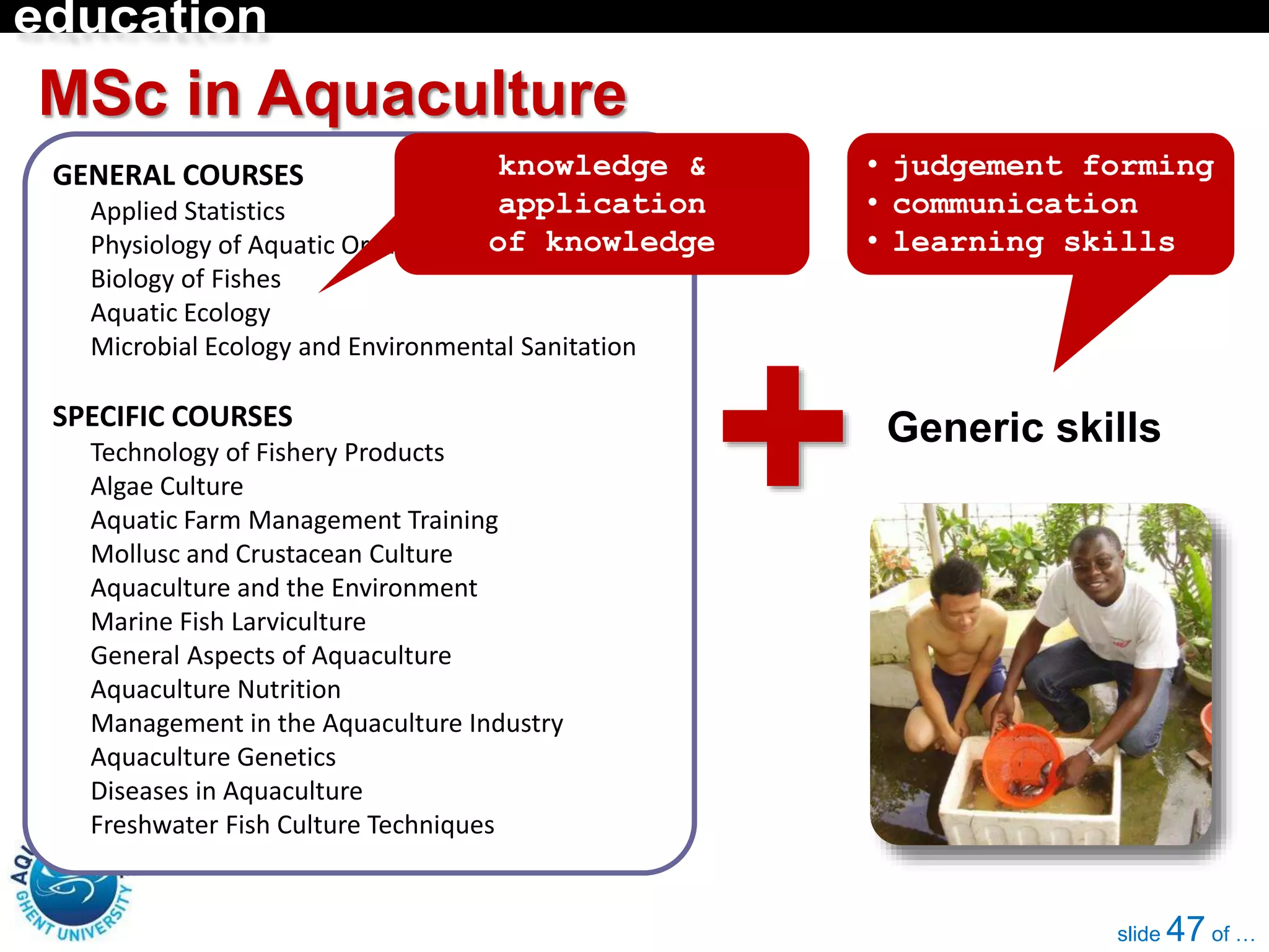 Introducing the Laboratory of Aquaculture & Artemia Reference Center ...