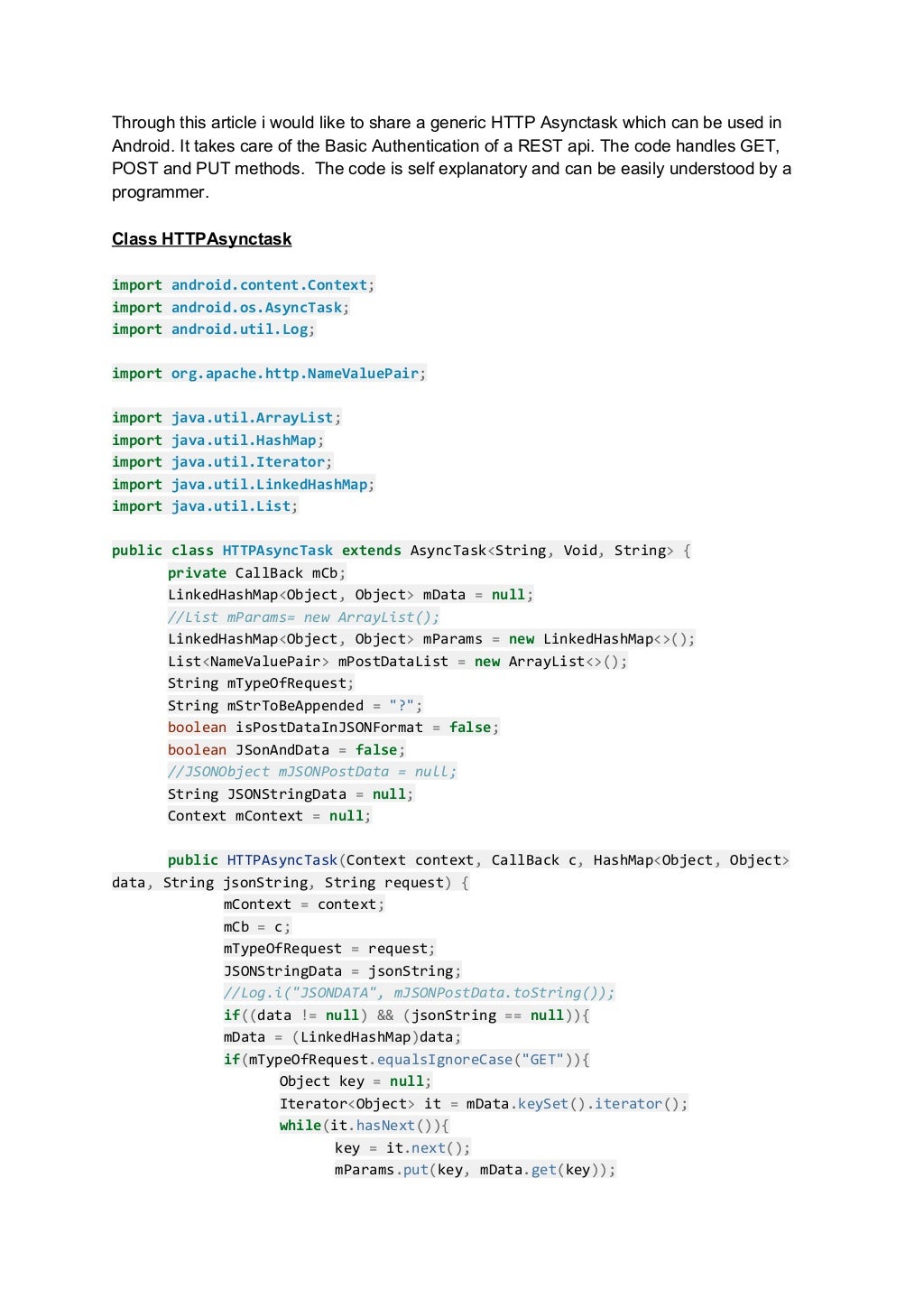 Generic Asynchronous Utility For Android