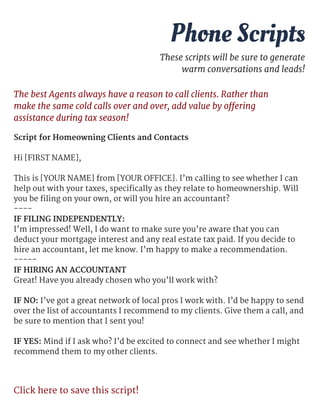 Branded Sales Playbooks for Loan Officers | PDF | Personal Taxes ...