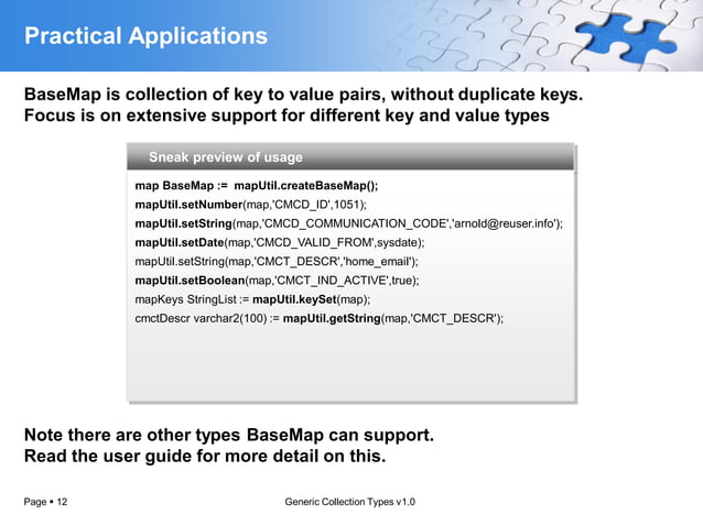 Generic collection types in PLSQL | PPT