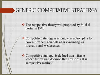 Generic competitive strategy | PPT