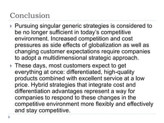 Generic competitive strategies | PPTX