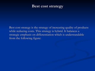 Generic competitive strategy | PPT