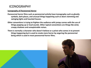 Generic conventions of horror | PPTX