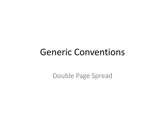 Generic conventions | PPT