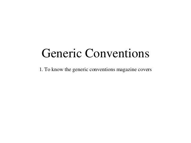 Generic conventions