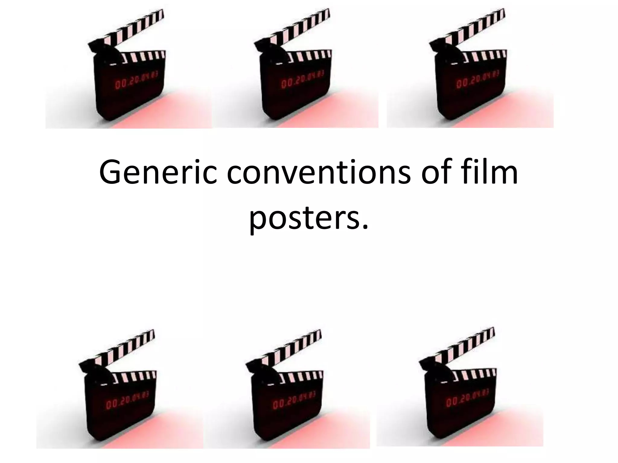 Generic Conventions of a Film Poster | PPTX