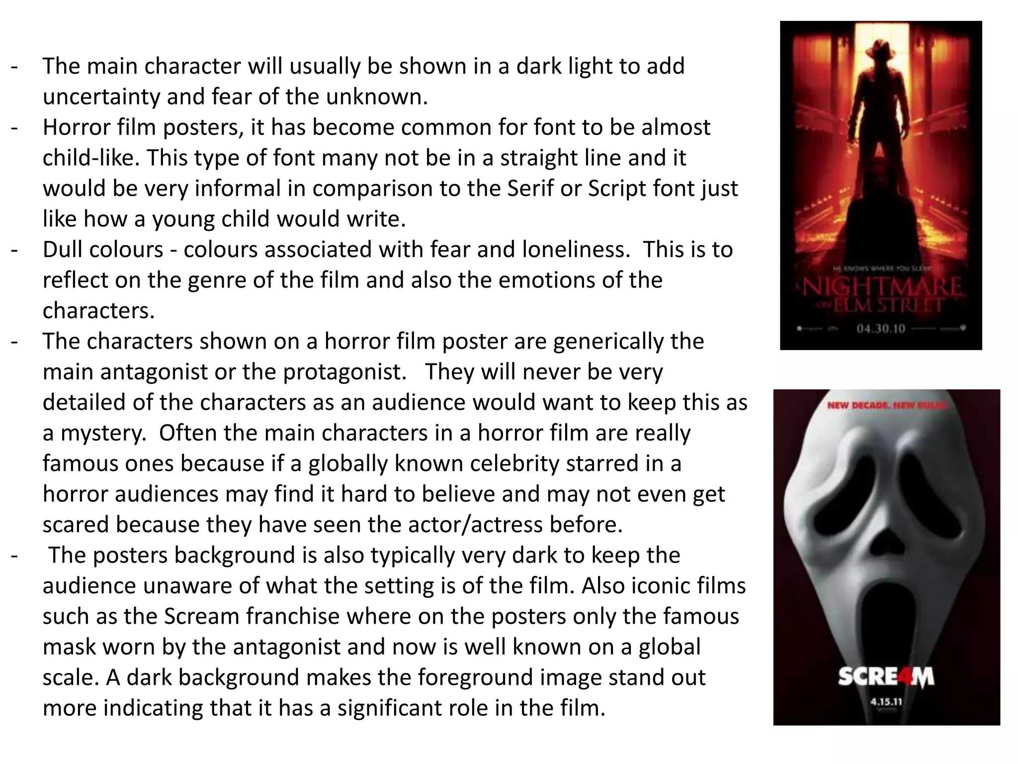 Generic Conventions of a Film Poster | PPTX