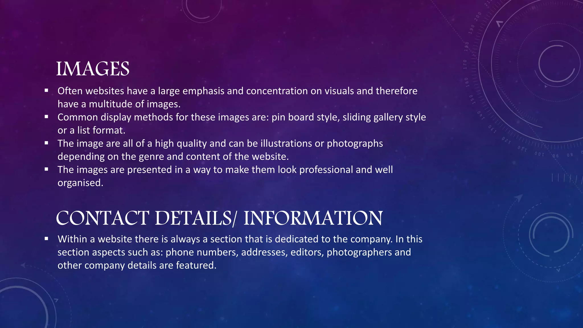 Generic Conventions Of A Website Ppt 