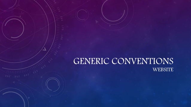 Generic conventions of a website | PPT
