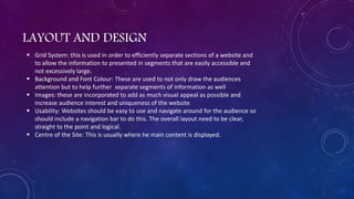 Generic conventions of a website | PPTX