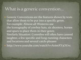 Generic conventions of comedy | PPTX