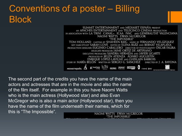 Generic conventions of film posters | PPT