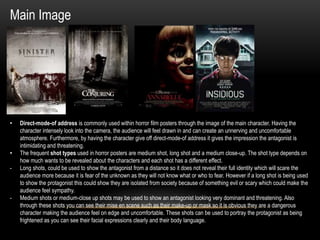 Generic Conventions of Horror Film Posters | PPT