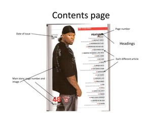 The Generic Conventions of Magazine Covers and Contents Pages | PPT