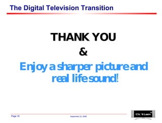 Generic Digital Television Transition Act 6 12 09 V1a | PPT | Home ...