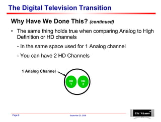 Generic Digital Television Transition Act 6 12 09 V1a | PPT | Home ...