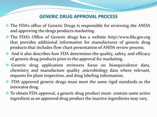 Generic drug ppt | PPTX