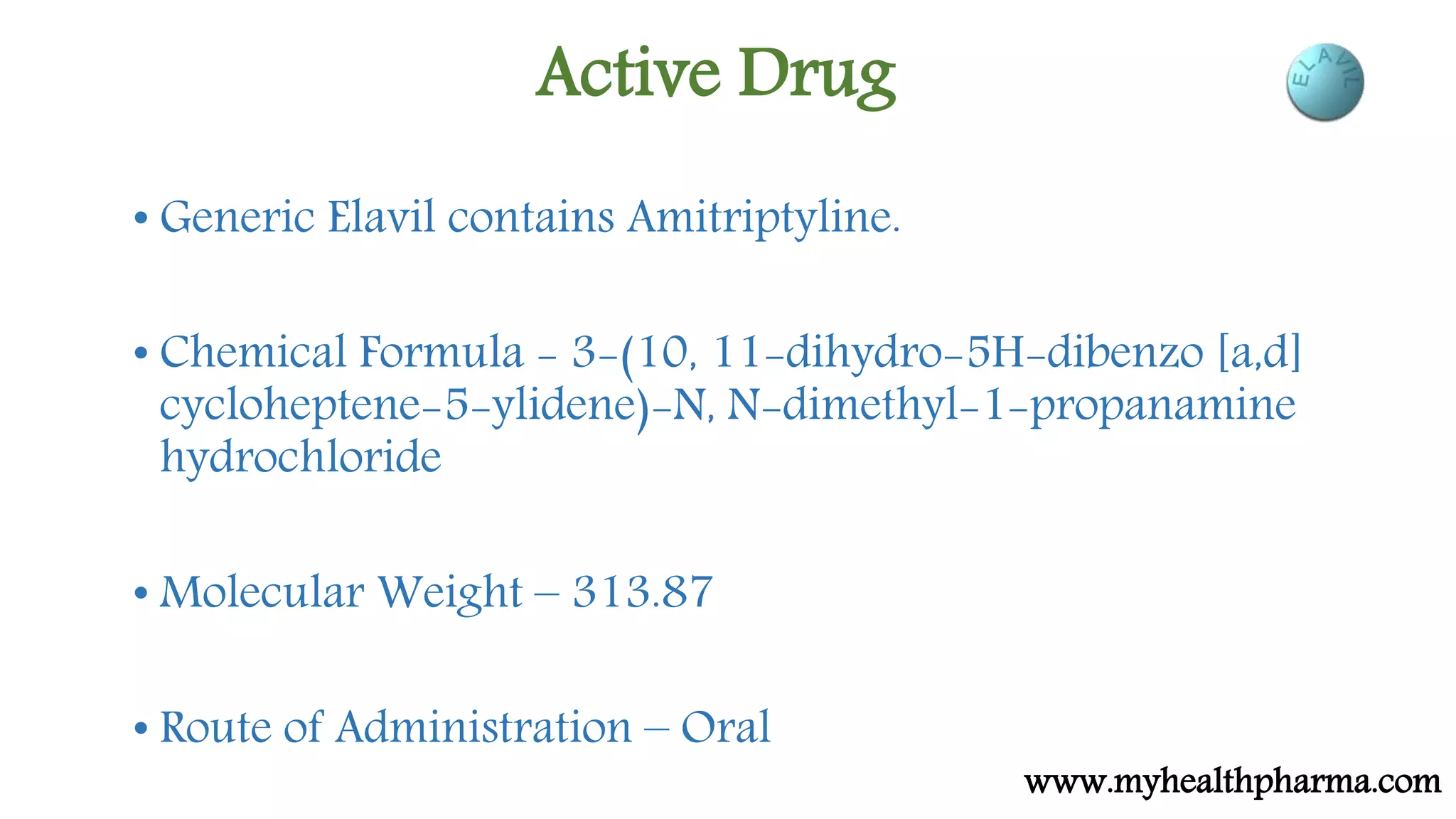Generic Elavil for Depression And Anxiety | PPT