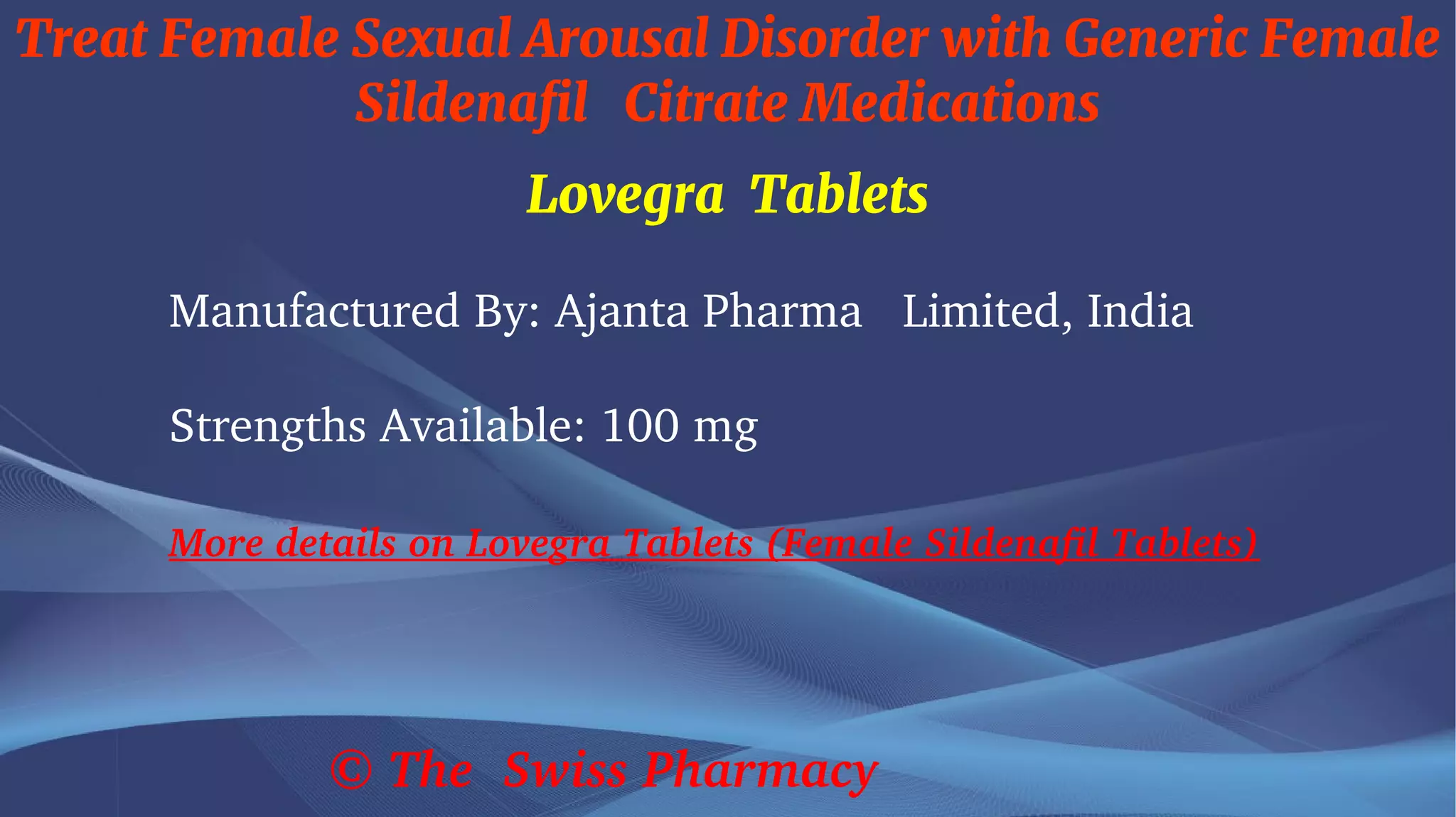 Generic Female Sildenafil Citrate Medications | PDF