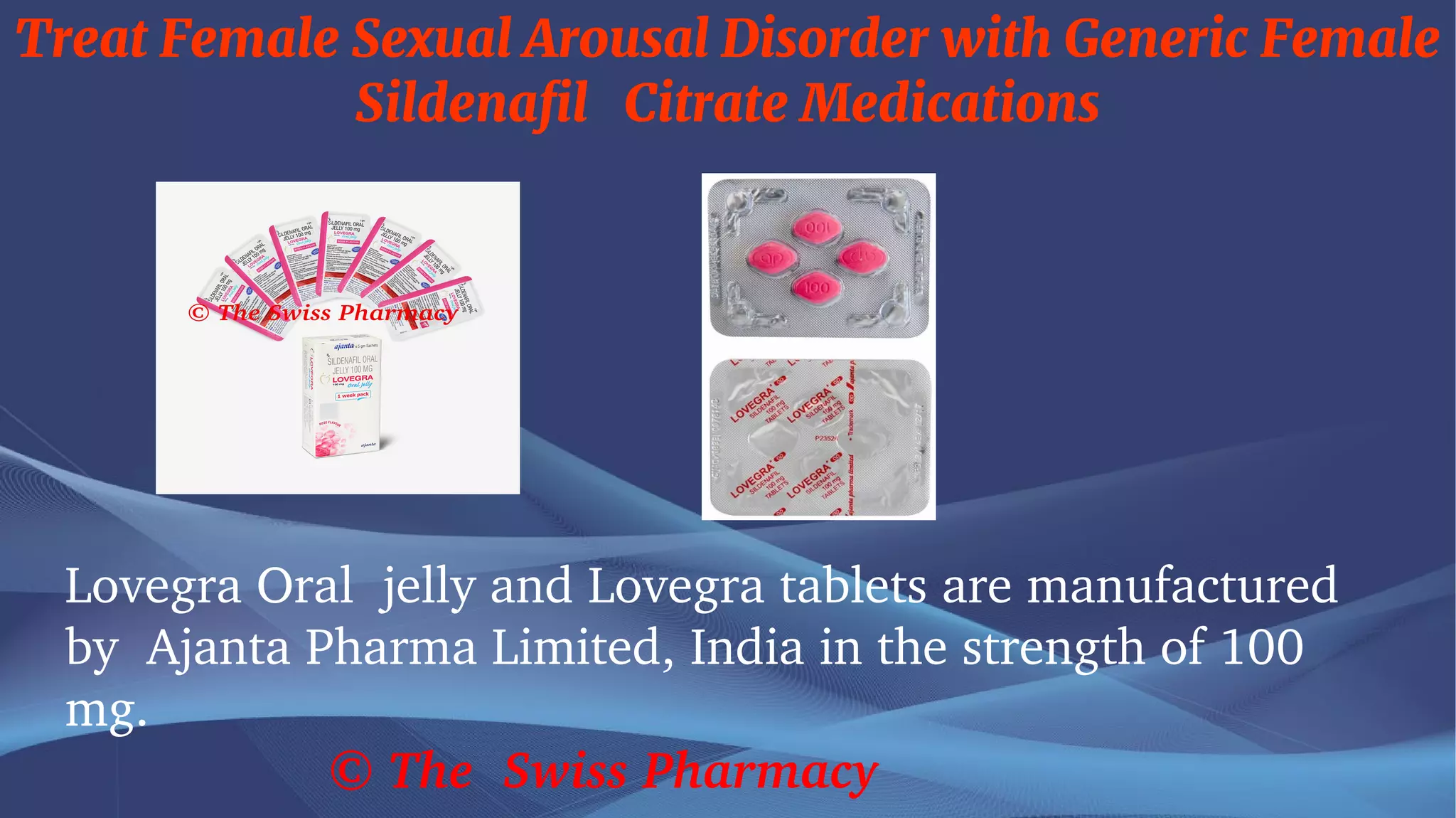 Generic Female Sildenafil Citrate Medications | PDF