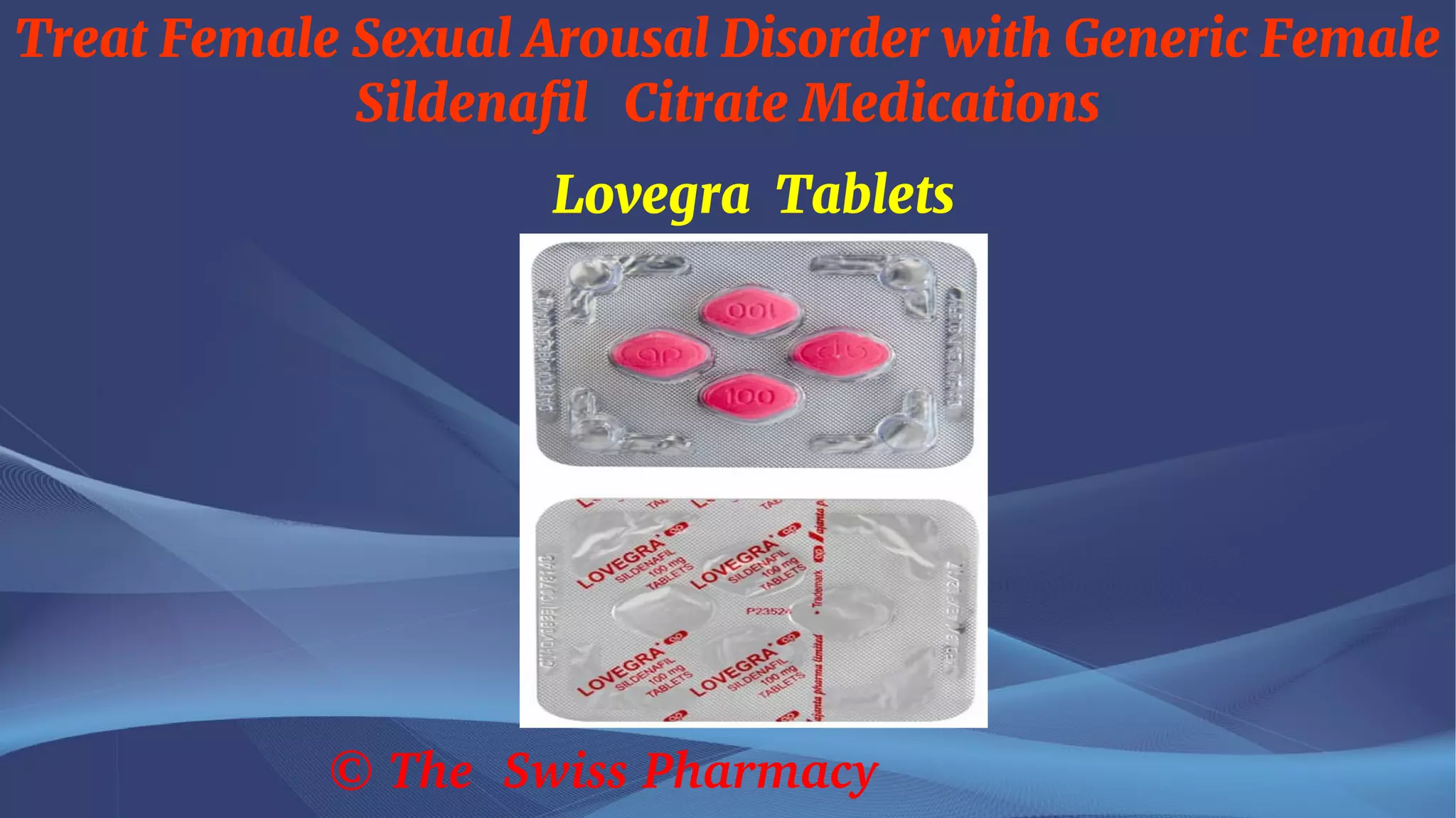 Generic Female Sildenafil Citrate Medications | PDF