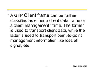 Generic framing procedure | PPT