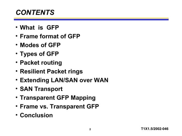 Generic framing procedure | PPT