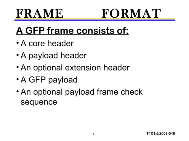 Generic framing procedure | PPT