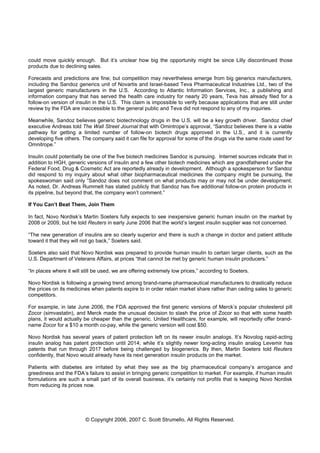 Could Generic Insulin Soon Hit the U.S. Market? | PDF