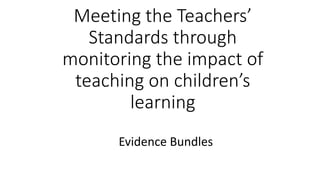 Generic introduction to evidence bundles for placement (1) | PPTX ...