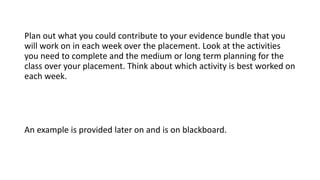 Generic introduction to evidence bundles for placement (1) | PPTX