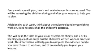 Generic introduction to evidence bundles for placement (1) | PPT