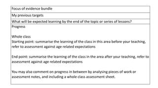 Generic introduction to evidence bundles for placement (1) | PPTX ...