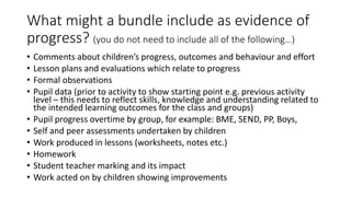 Generic introduction to evidence bundles for placement (1) | PPT