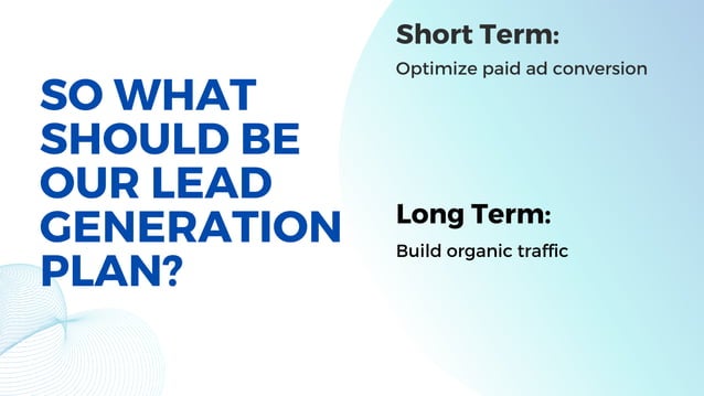 Lead Generation Analysis & Strategy | PPT