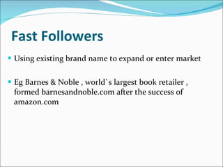 Generic marketing entry strategies | PPT