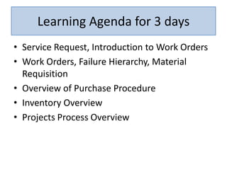 Generic Maximo Business Processes | PPTX