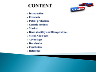 " GENERIC MEDICINE'' | PPTX
