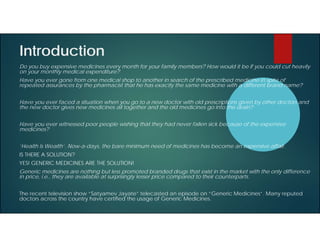 What are Generic medicines ???? | PDF
