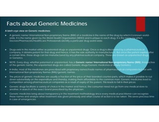 What are Generic medicines ???? | PPT