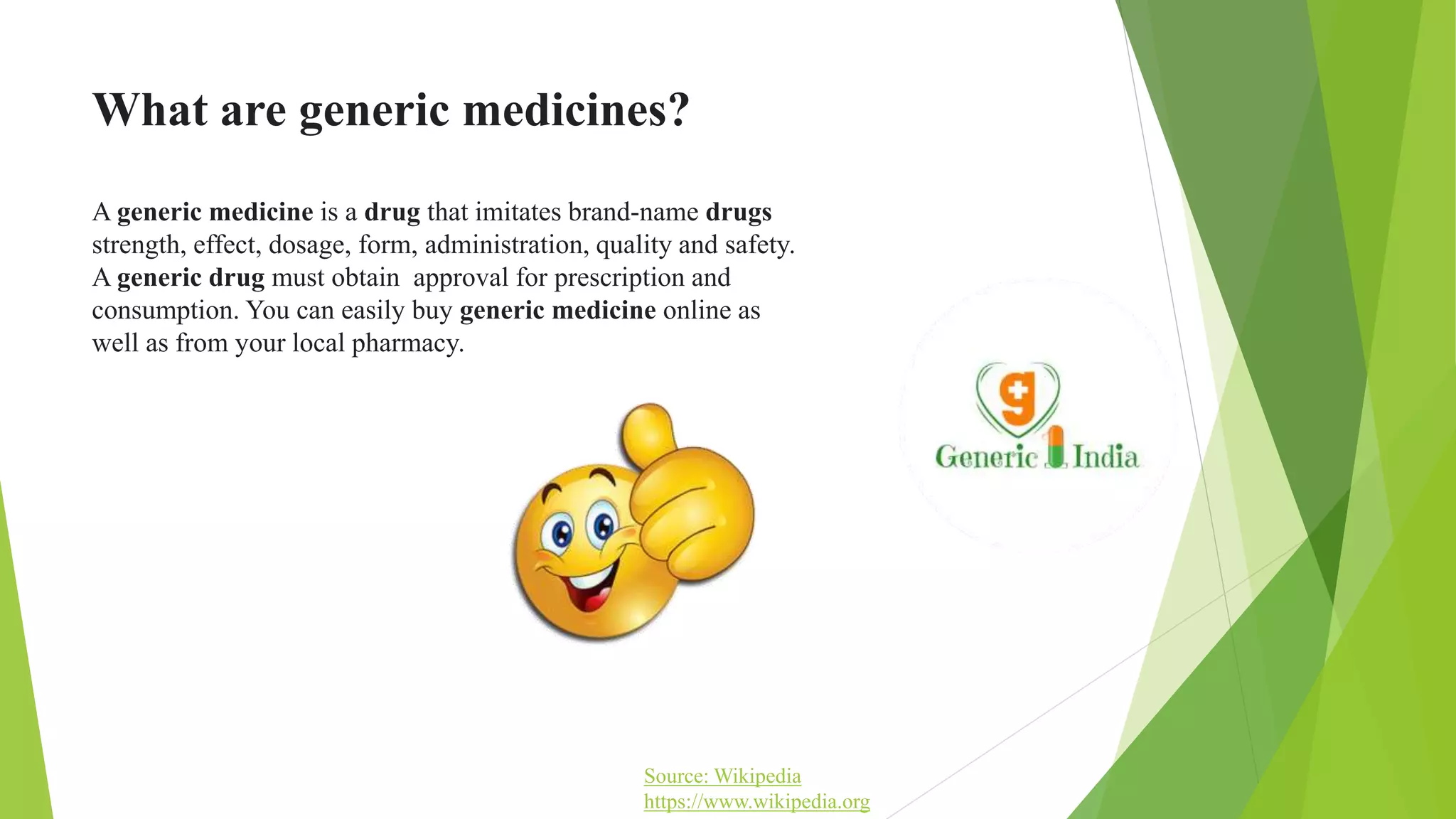 Generic medicines | PPTX