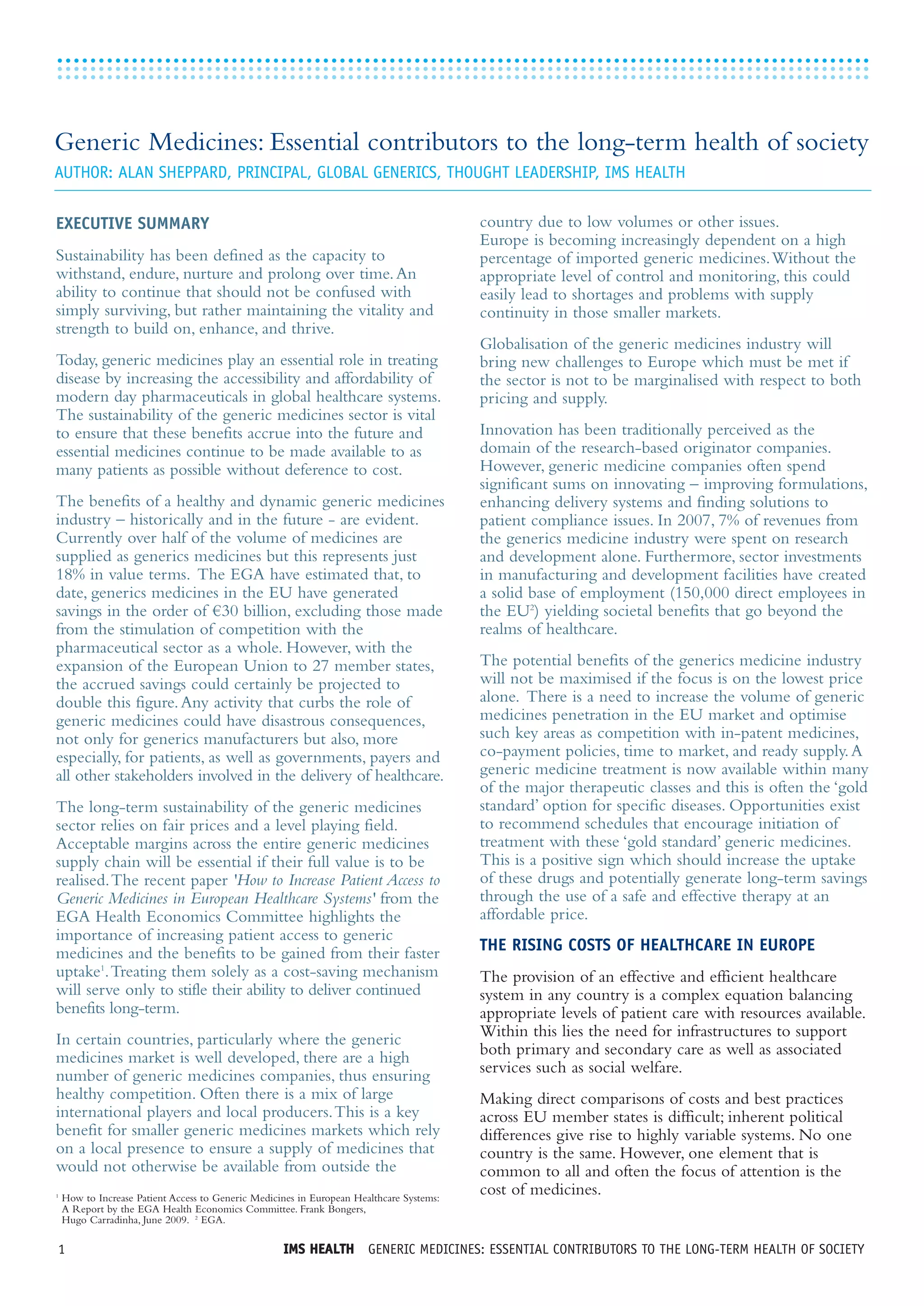 Generic medicines ga | PDF