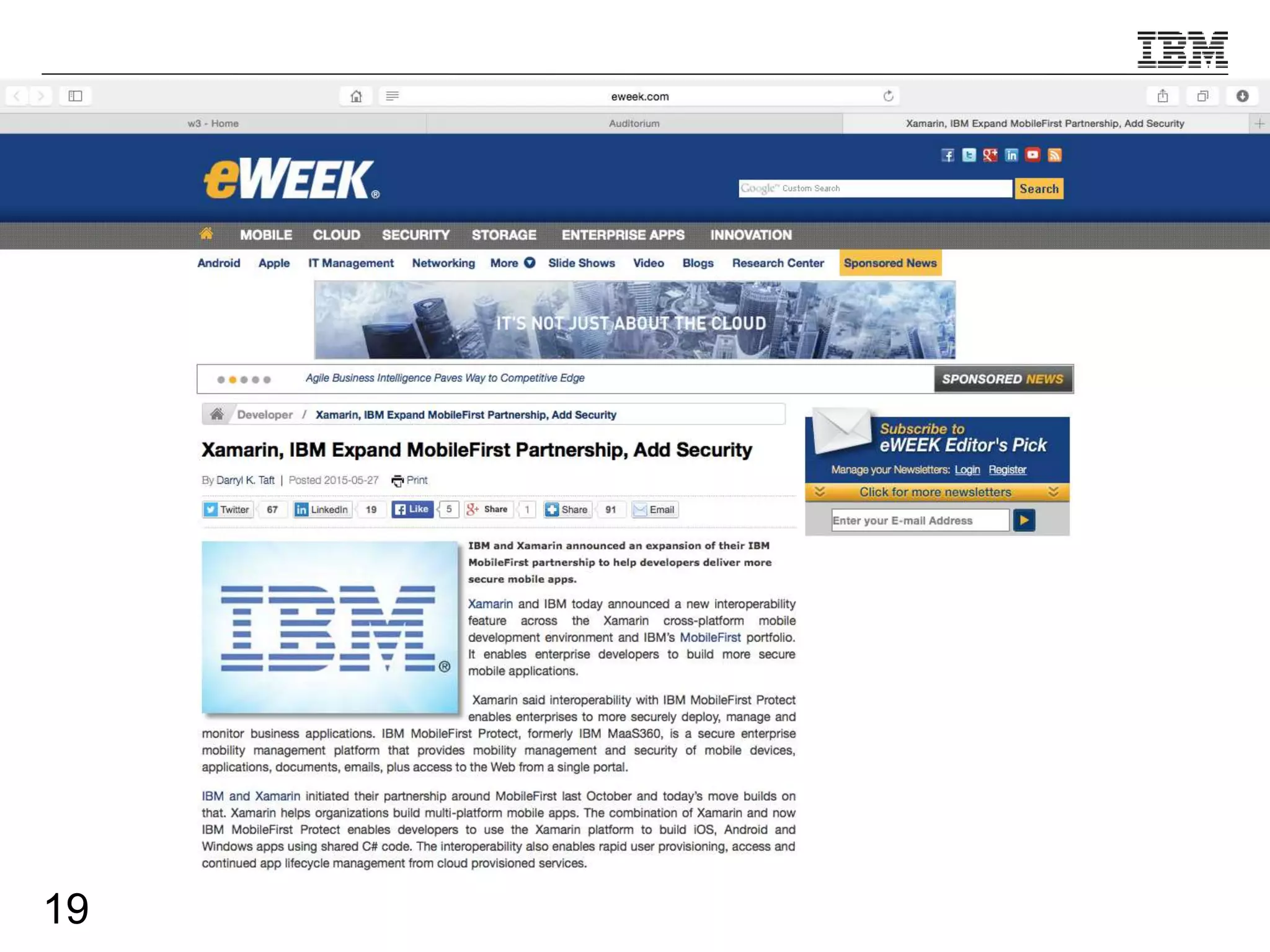 IBM Mobile strategy deck | PPTX | Cloud Computing | Internet