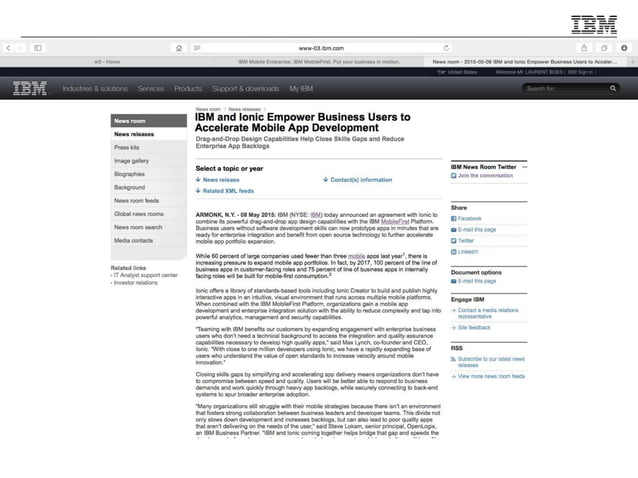 IBM Mobile strategy deck | PPTX | Cloud Computing | Internet