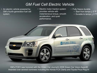 General Motors Fuel Cell Program | PPTX | Automotive Industry | Industries