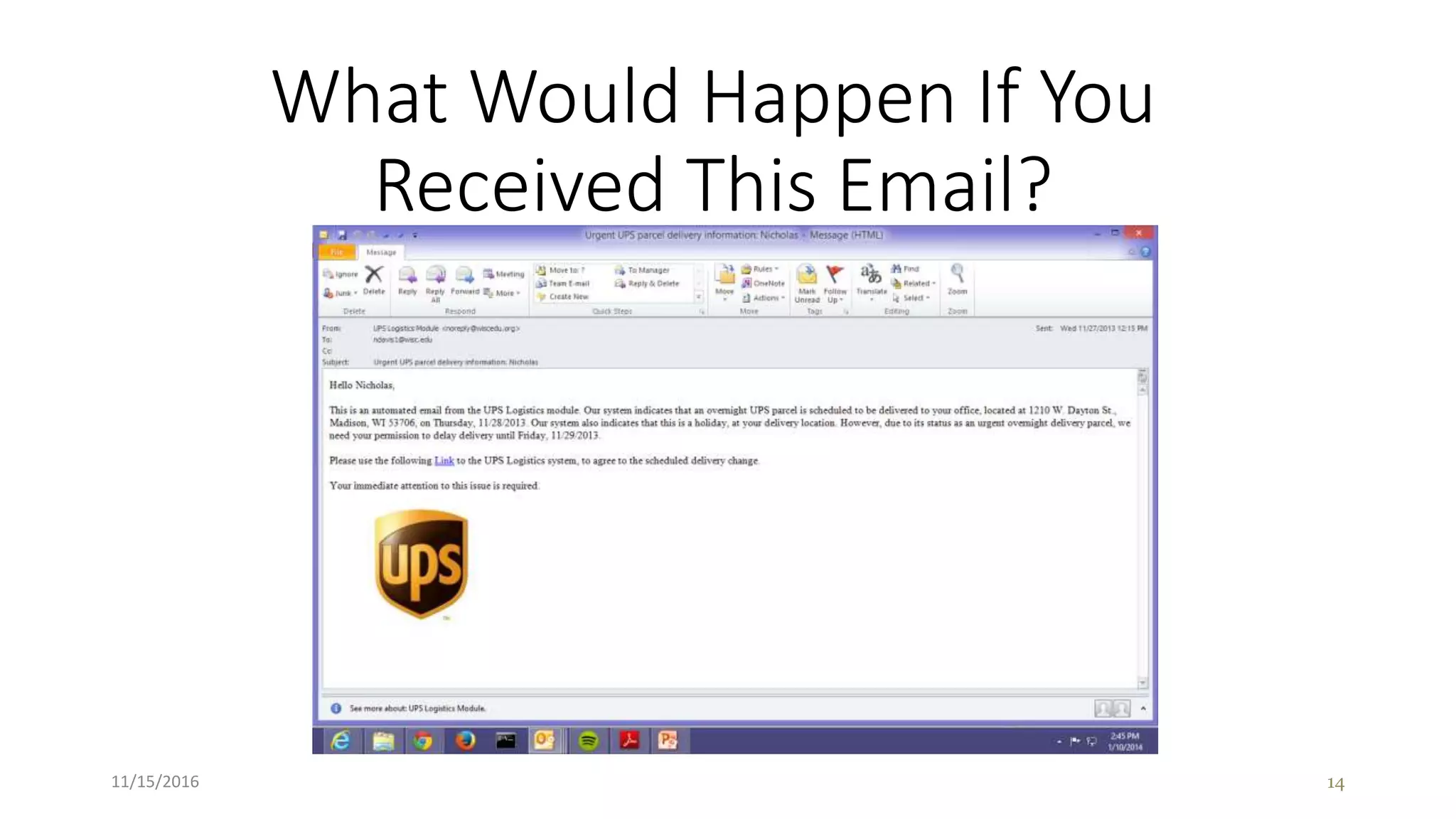 Organizational Phishing Education | PPTX